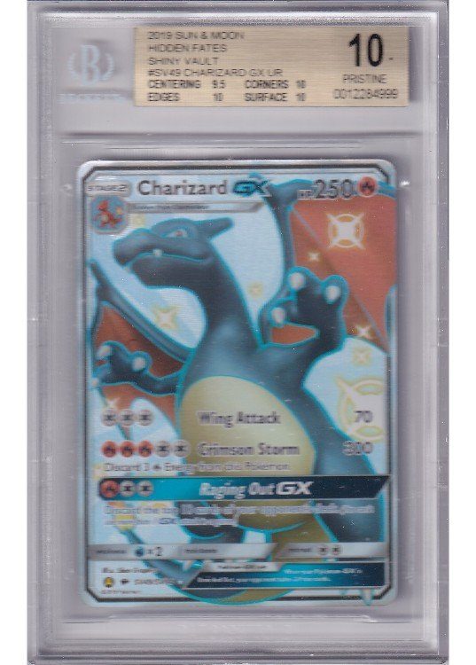 Charizard GX BGS 10 - Gold - Gradede pokemon kort på Pokemons.dk
