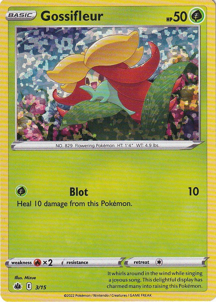 Gossifleur 3/15 (Holo) McDonald's Collection 2022 Promo Pokemon kort ...