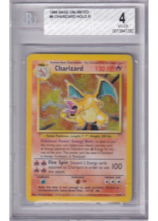 Charizard BGS 4 - Gradede pokemon kort på Pokemons.dk