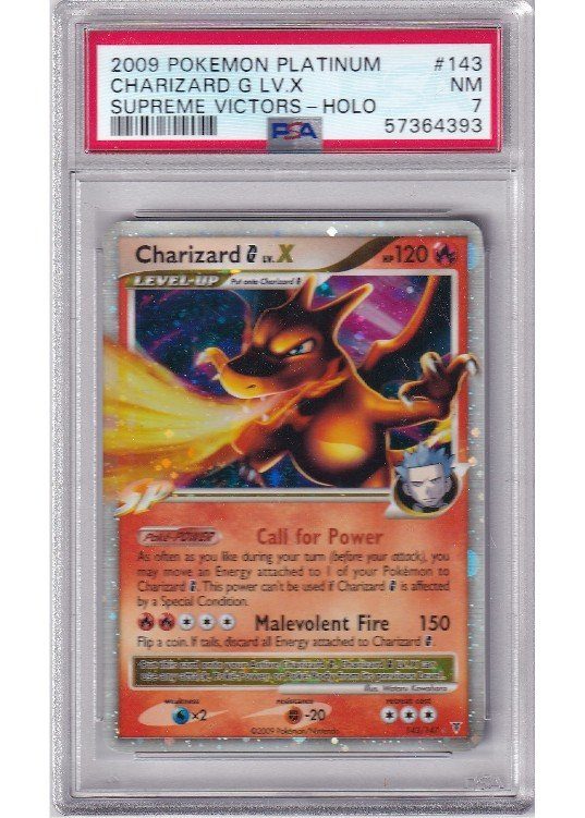 Charizard LV.X PSA 7 - Gradede pokemon kort på Pokemons.dk