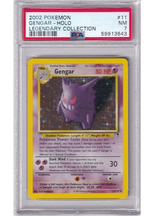 Gengar PSA 7 - Gradede pokemon kort på Pokemons.dk