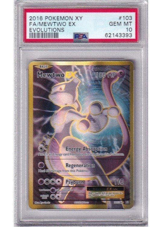 Mewtwo EX PSA 10 - Gradede pokemon kort på Pokemons.dk