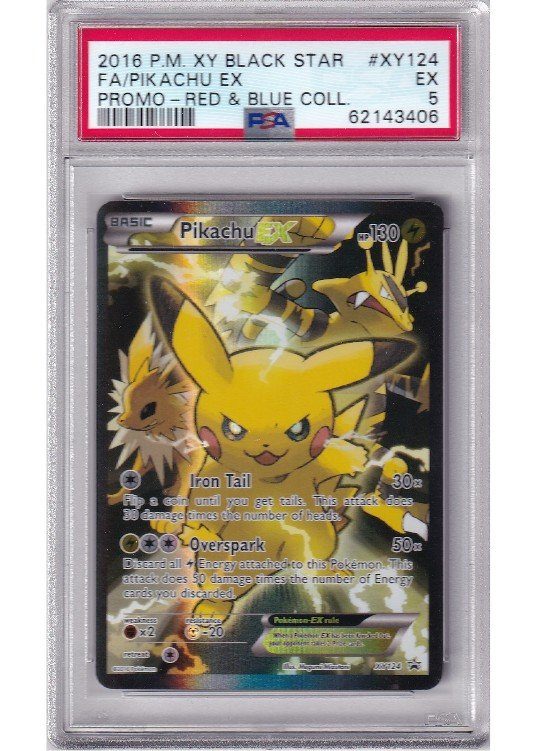 Pikachu EX PSA 5 - Gradede pokemon kort på Pokemons.dk