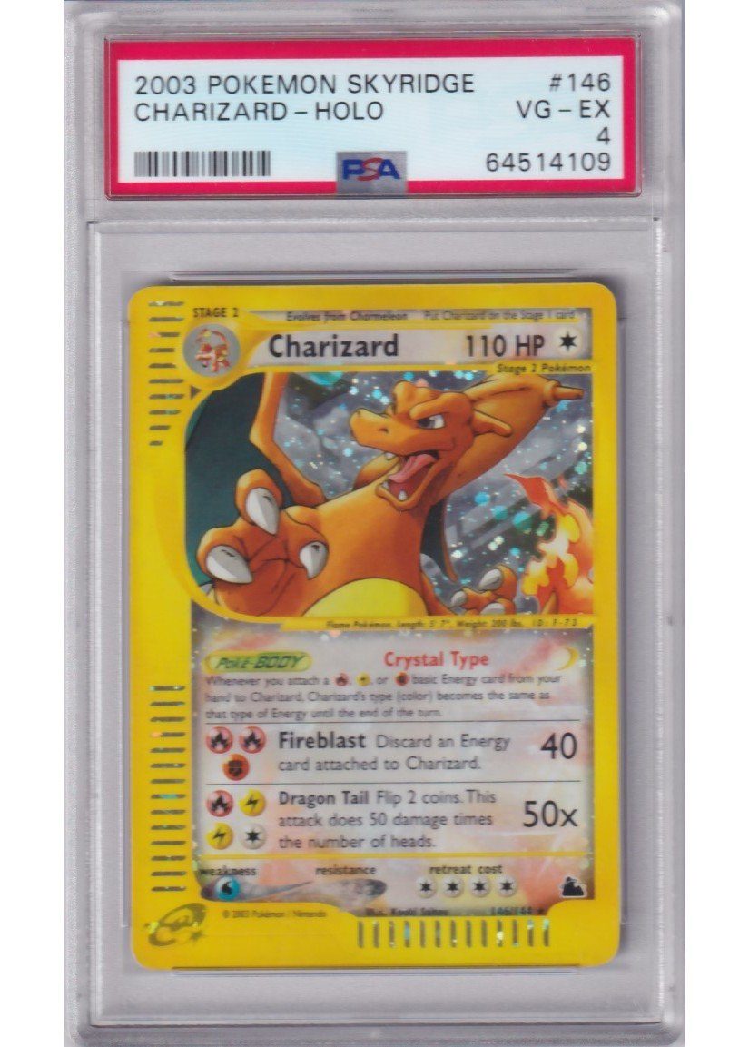 Charizard PSA 4 - Gradede pokemon kort på Pokemons.dk