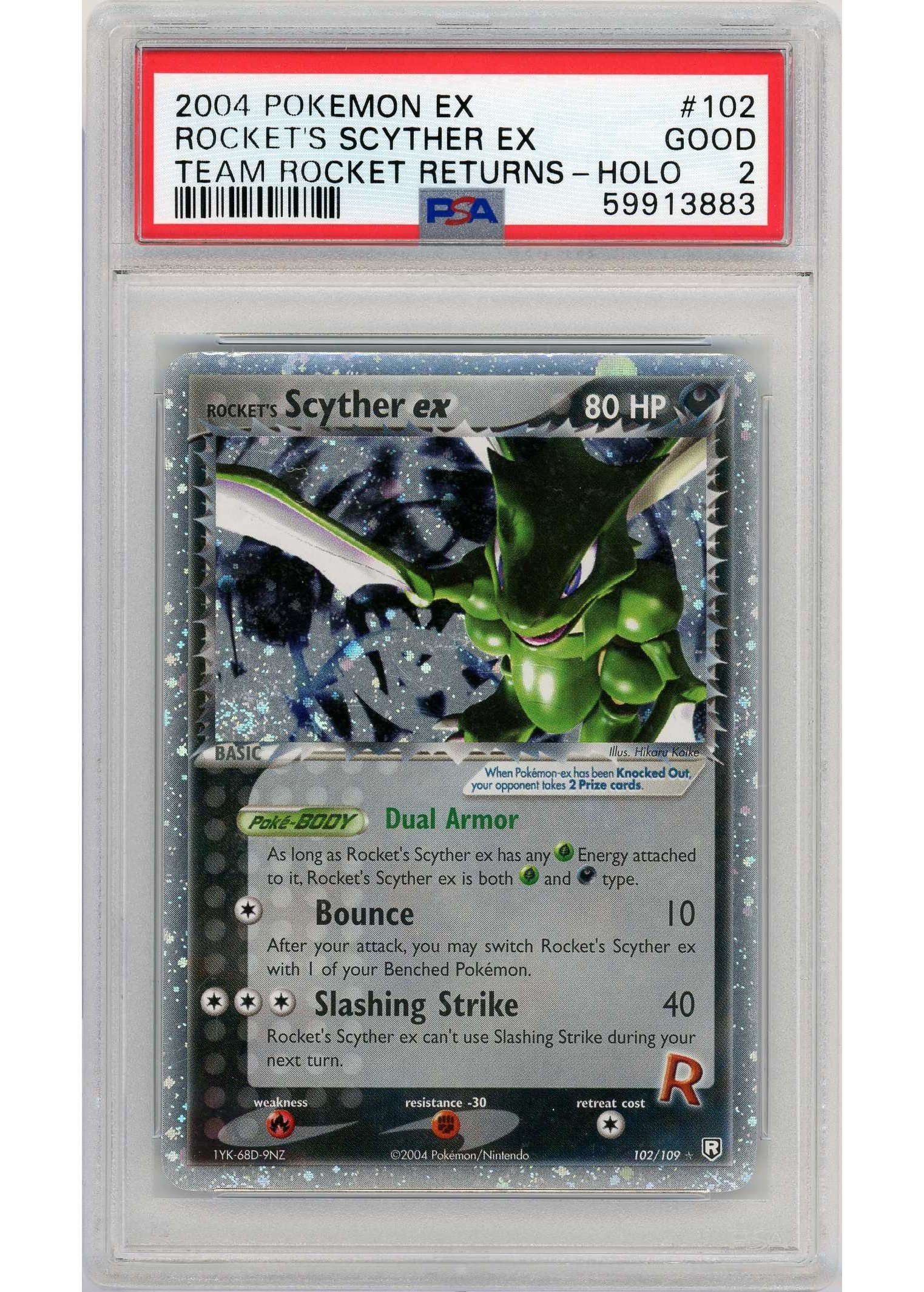 Rocket´s Scyther ex PSA 2 - Gradede pokemon kort på Pokemons.dk