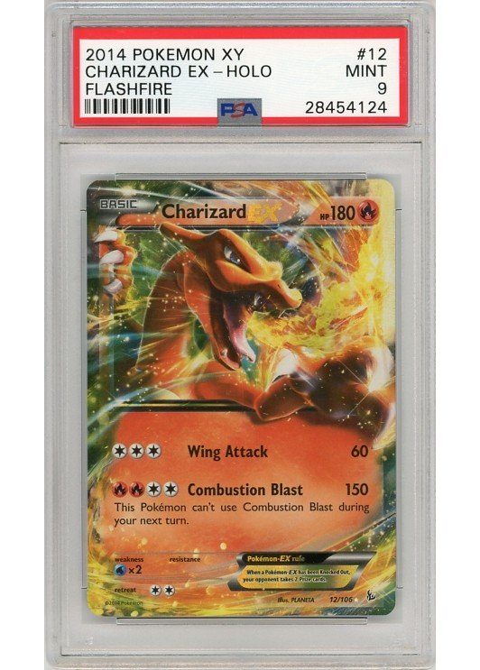 Charizard EX PSA 9 - Gradede pokemon kort på Pokemons.dk