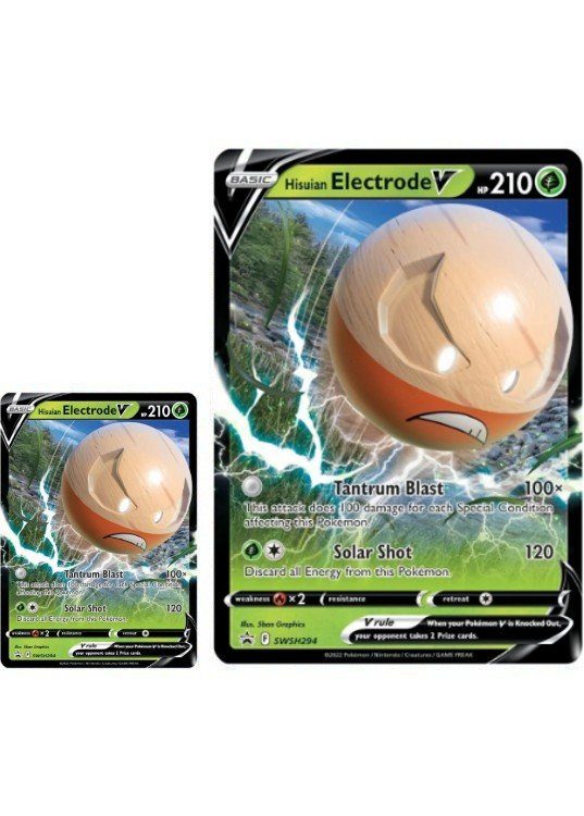 Hisuian Electrode V Box - Pokemonkort på Pokemons.dk