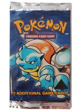 Base Set Black Triagle Booster Pack - Blastoise pack art