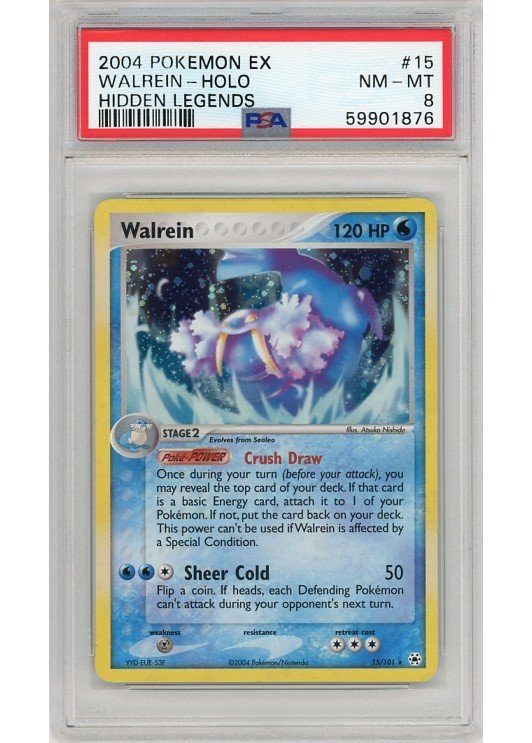Walrein PSA 8 - Gradede pokemon kort på Pokemons.dk