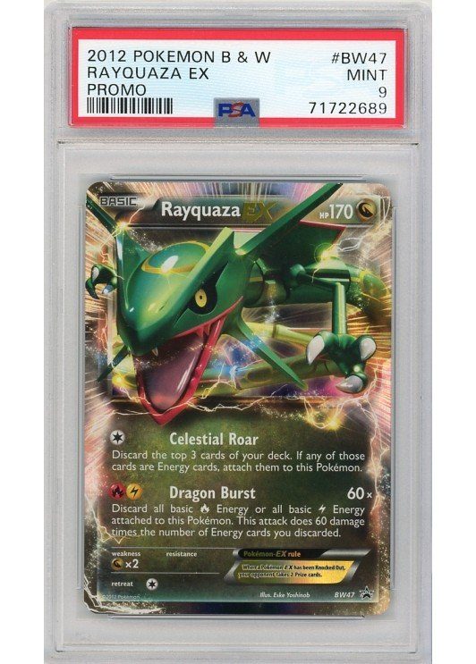 Rayquaza EX PSA 9 - Gradede pokemon kort på Pokemons.dk
