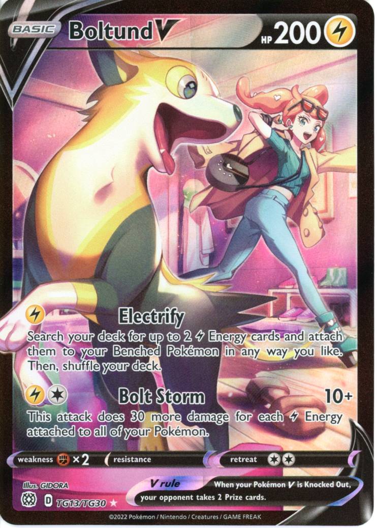 Boltund V - TG13/TG30 - Pokemon enkeltkort fra SWSH Brilliant Stars