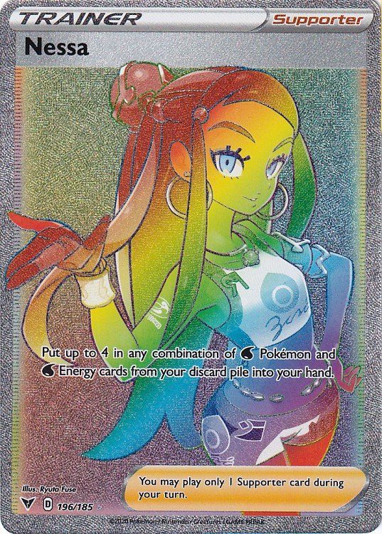 Nessa 196/185 - Pokemon enkeltkort fra SWSH Vivid Voltage