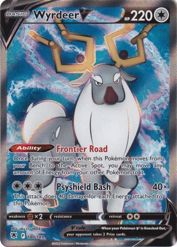Wyrdeer V - 180/189 - Pokemon enkeltkort fra SWSH Astral Radiance