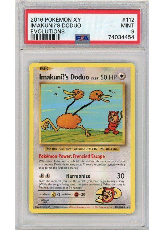 Imakuni?'s Doduo PSA 9 - Gradede pokemon kort på Pokemons.dk