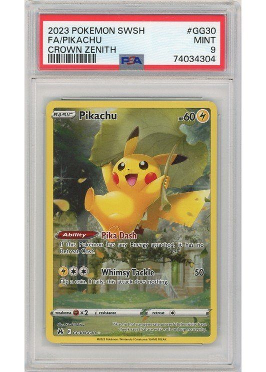 Pikachu PSA 9 - Gradede pokemon kort på Pokemons.dk