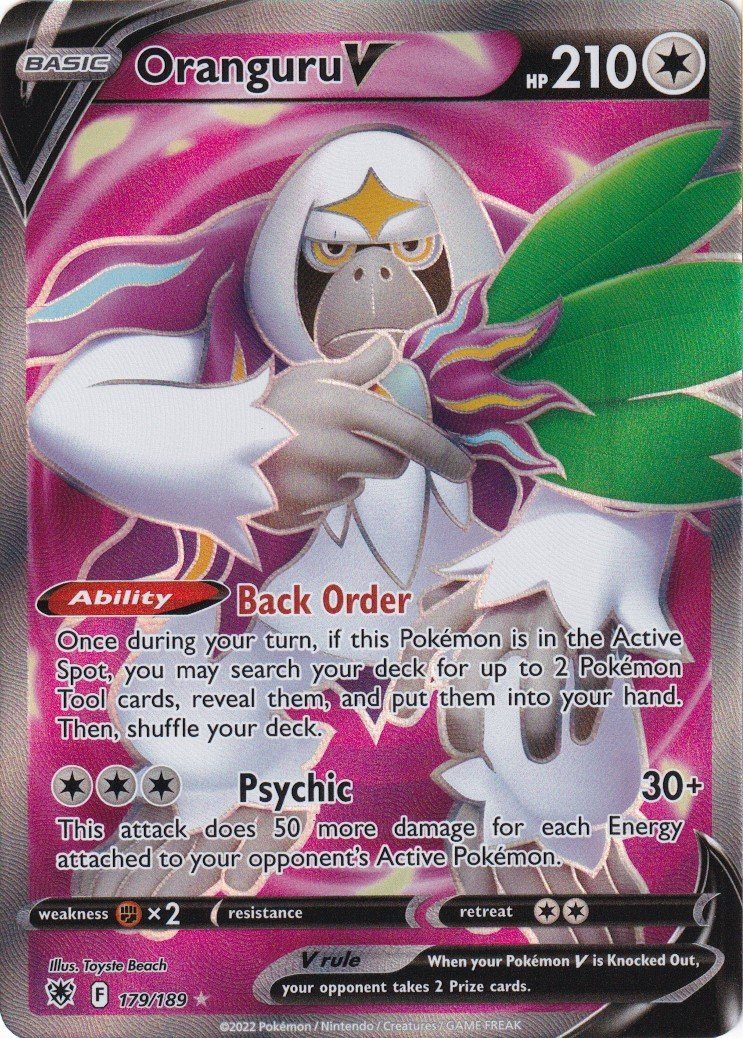 Oranguru V - 179/189 - Pokemon enkeltkort fra SWSH Astral Radiance