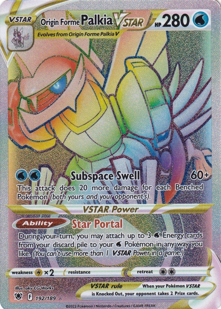 Origin Forme Palkia VSTAR - 192/189 - Pokemon enkeltkort fra SWSH ...