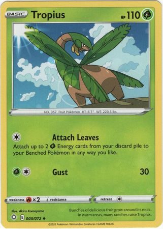 Tropius 5/72 - Pokemon enkeltkort fra SWSH Shining Fates