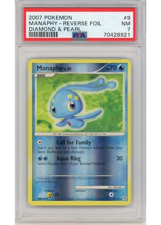 Manaphy PSA 7 - Gradede pokemon kort på Pokemons.dk