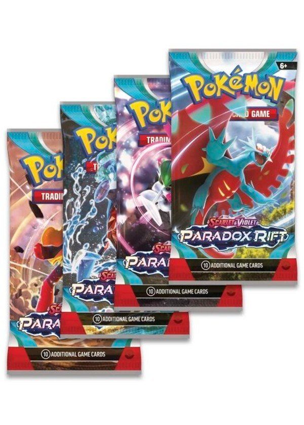 Booster Pack full artwork set (4 stk.) fra SV04 Paradox Rift ...