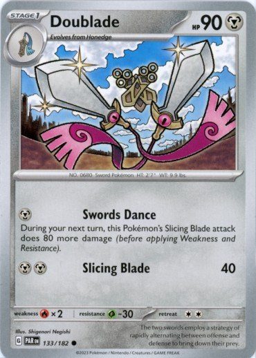 Doublade 133/182 - Pokemon enkeltkort fra SV04 Paradox Rift