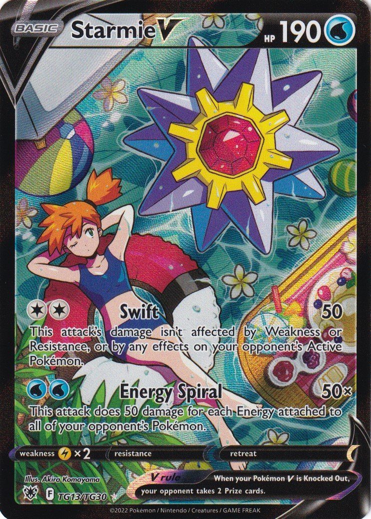 Starmie V - TG13/TG30 - Pokemon enkeltkort fra SWSH Astral Radiance