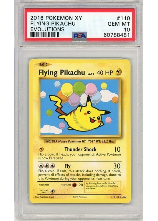 Flying Pikachu PSA 10 - Gradede pokemon kort på Pokemons.dk