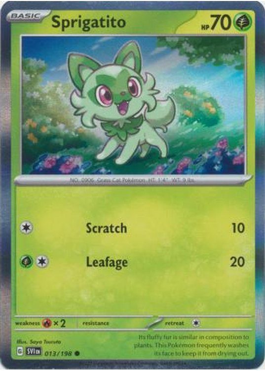 Sprigatito - 013/198 - Mirage Holo - Specialkort på Pokemons.dk
