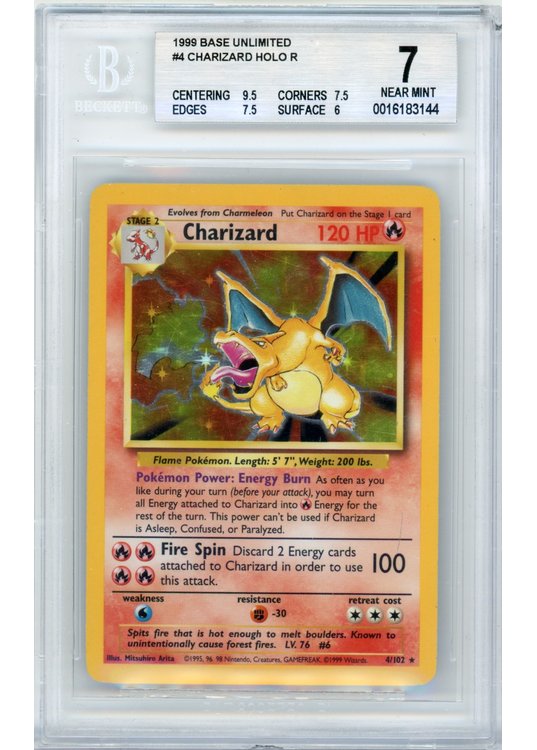 Charizard BGS 7 - Gradede pokemon kort på Pokemons.dk