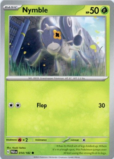 Nymble 014/182 - Pokemon enkeltkort fra SV04 Paradox Rift