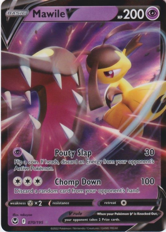 Mawile V 70/195 - Pokemon enkeltkort fra SWSH Silver Tempest