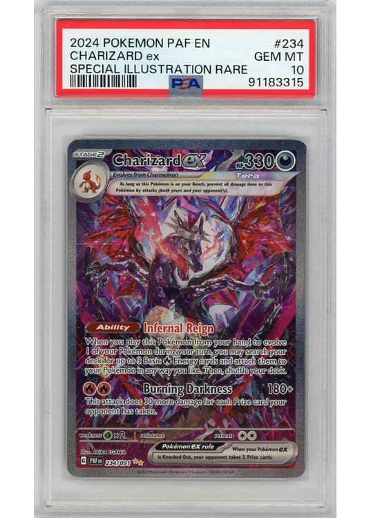 Charizard ex PSA 10 - Gradede pokemon kort på Pokemons.dk