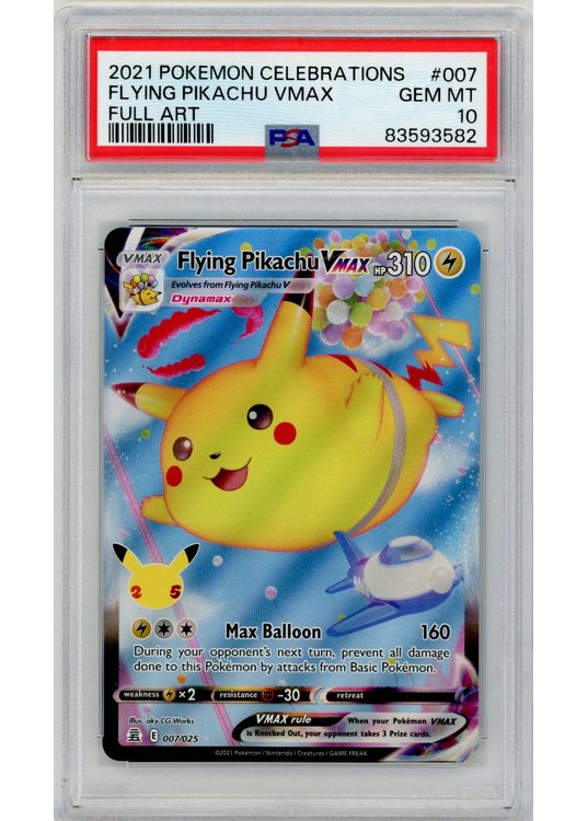 Flying Pikachu VMAX PSA 10 - Gradede pokemon kort på Pokemons.dk