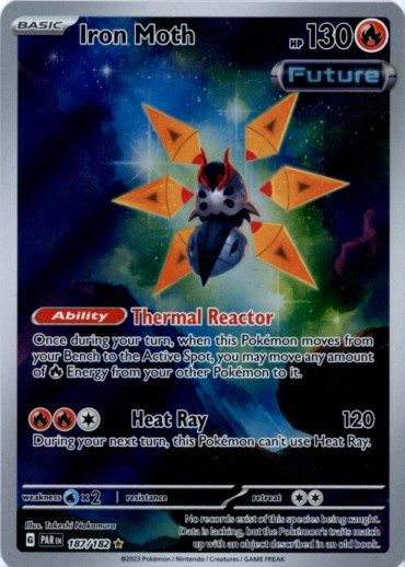 Iron Moth 187/182 - Pokemon enkeltkort fra SV04 Paradox Rift