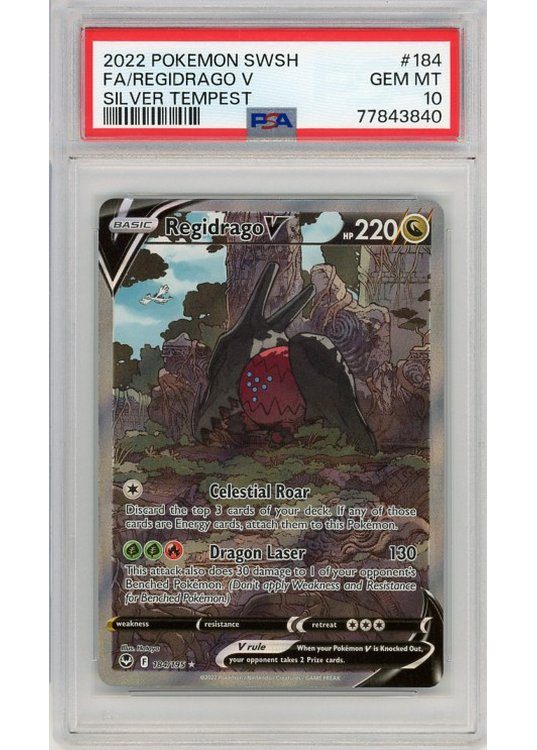 Regidrago V PSA 10 - Gradede pokemon kort på Pokemons.dk