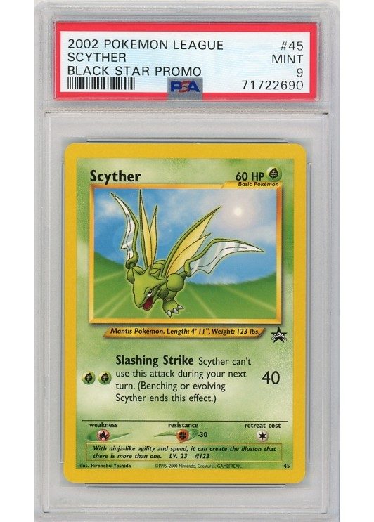 Scyther PSA 9 - Gradede pokemon kort på Pokemons.dk