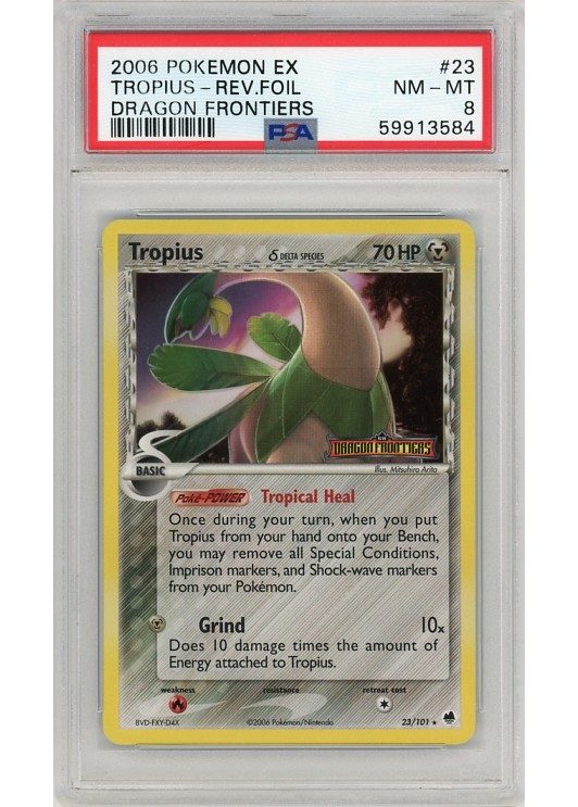 Tropius δ PSA 8 - Gradede pokemon kort på Pokemons.dk