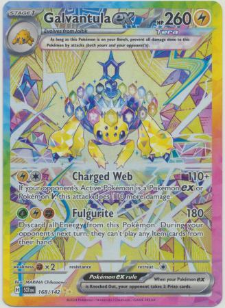 Galvantula ex 168/142 - Pokemon enkeltkort fra SV07 Stellar Crown