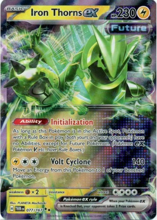 Iron Thorns ex 077/167 - Pokemon enkeltkort fra SV06 Twilight Masquerade