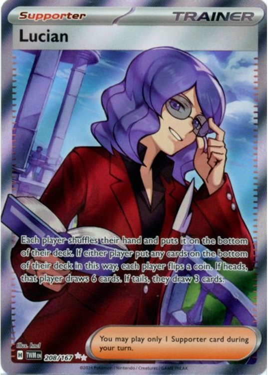 Lucian 208/167 - Pokemon enkeltkort fra SV06 Twilight Masquerade