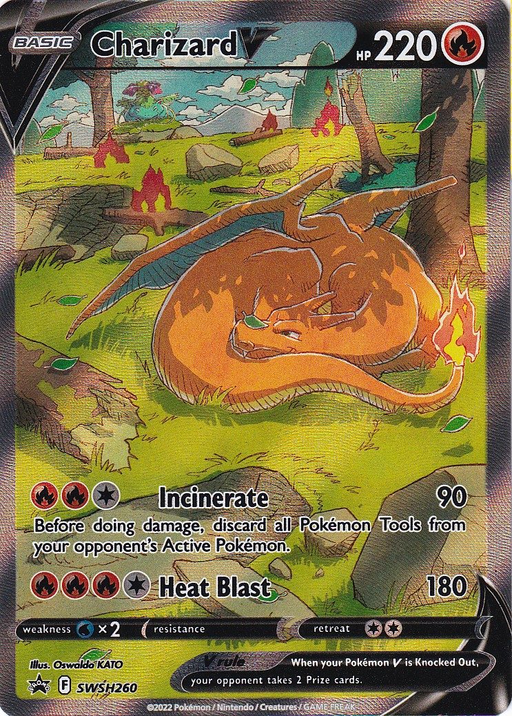 Charizard V - SWSH260 - SWSH260 - Pokemon promokort på Pokemons.dk