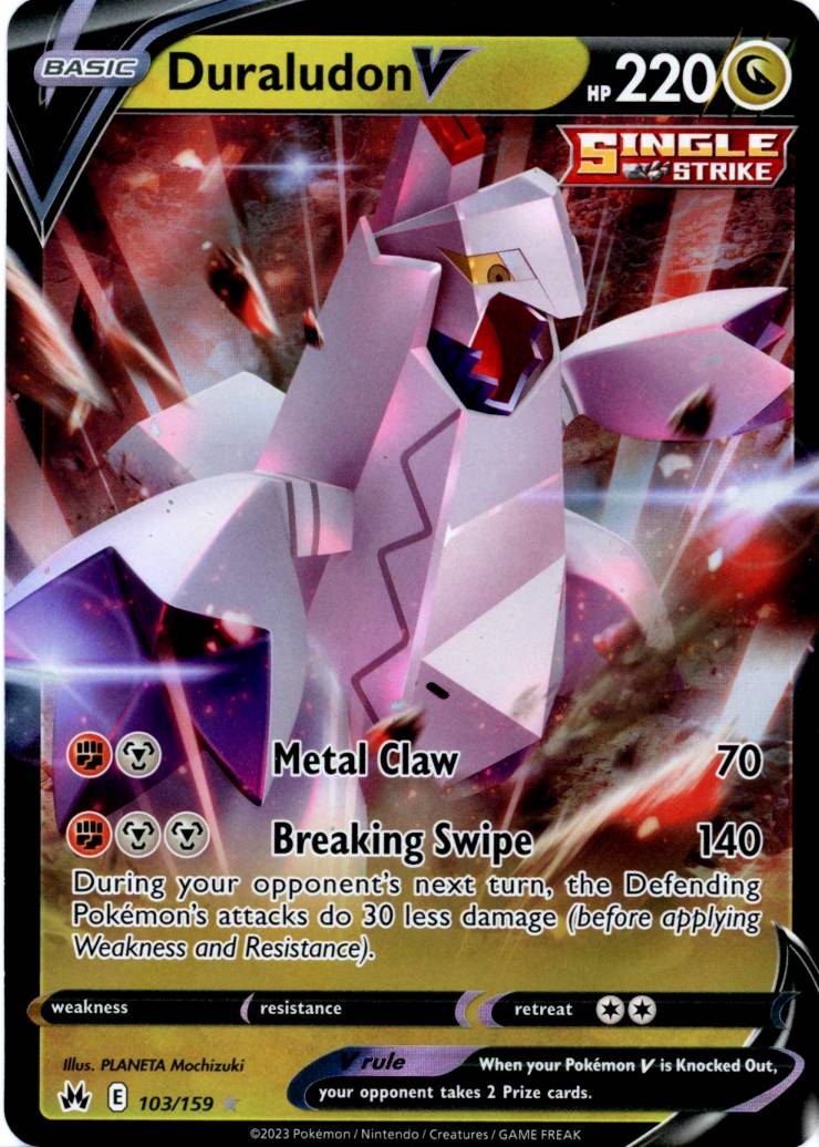 Duraludon V 103/159 - Pokemon enkeltkort fra SWSH Crown Zenith