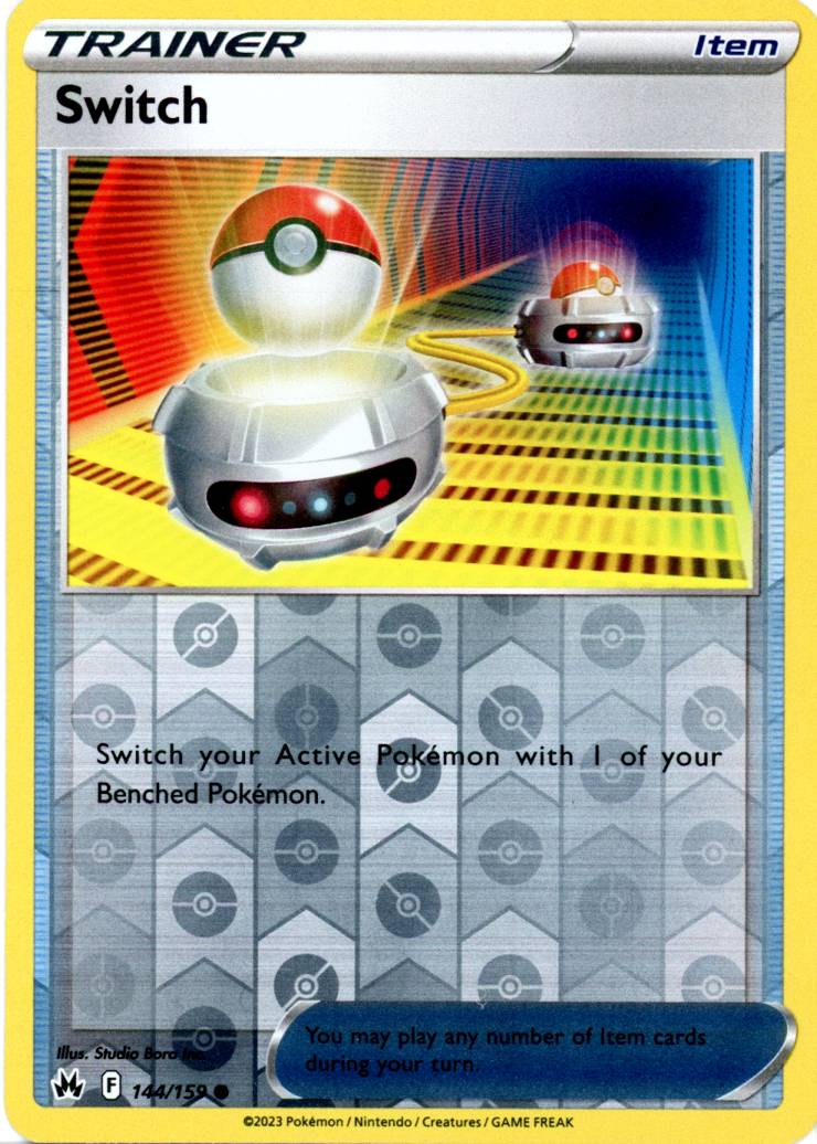 Switch 144/159 Reverse - Pokemon enkeltkort fra SWSH Crown Zenith
