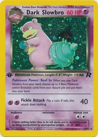 Dark Slowbro - 12/82 - 1st Edition (Holo) - Pokemon enkeltkort fra Team ...