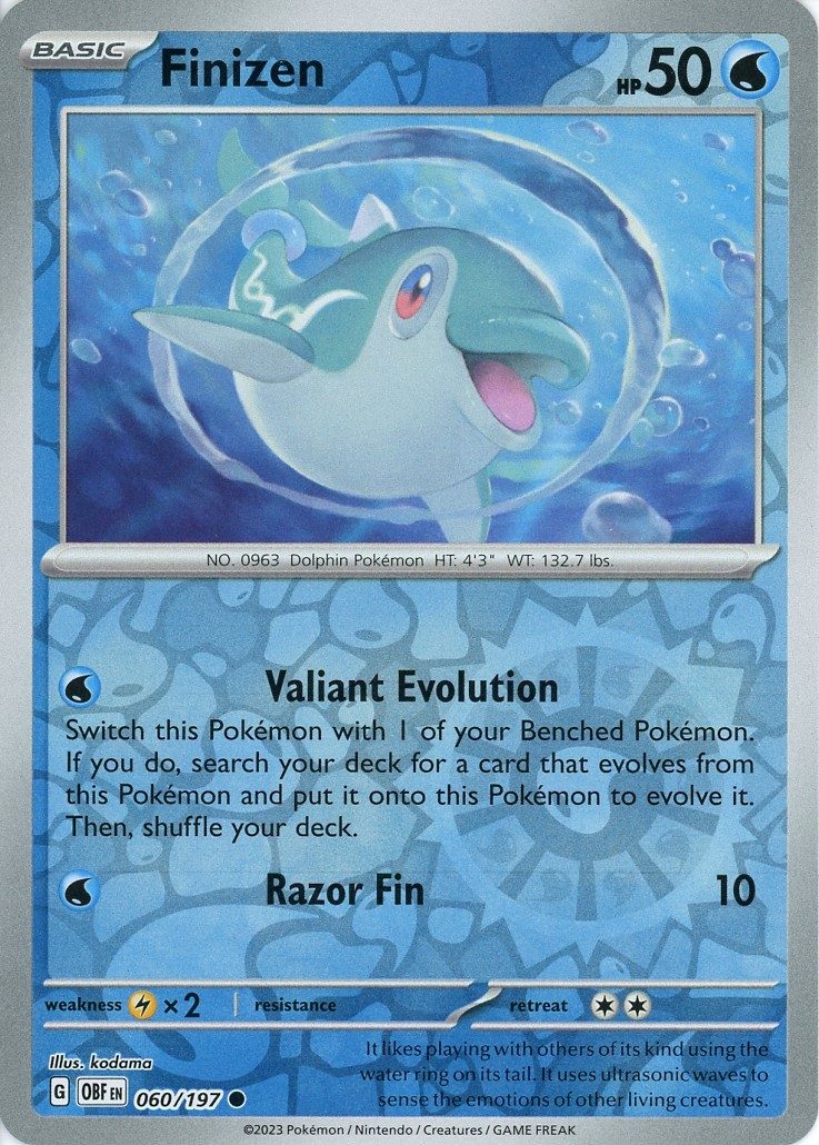 Finizen 060/197 Reverse - Pokemon enkeltkort fra SV03 Obsidian Flames