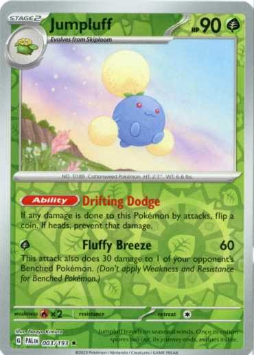 Jumpluff 003/193 Reverse - Pokemon enkeltkort fra SV02 Paldea Evolved