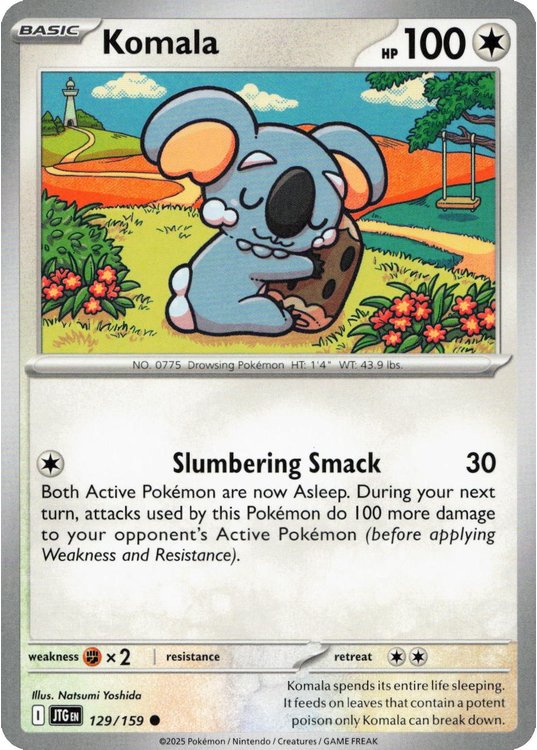 Komala 129/159 - Pokemon enkeltkort fra SV09 Journey Together