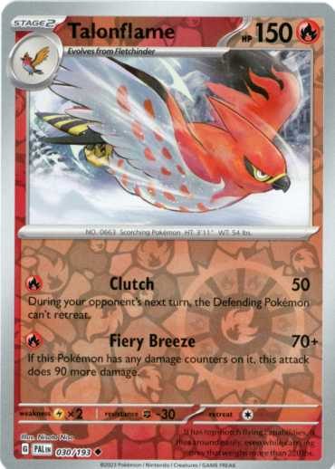 Talonflame 030/193 Reverse - Pokemon enkeltkort fra SV02 Paldea Evolved