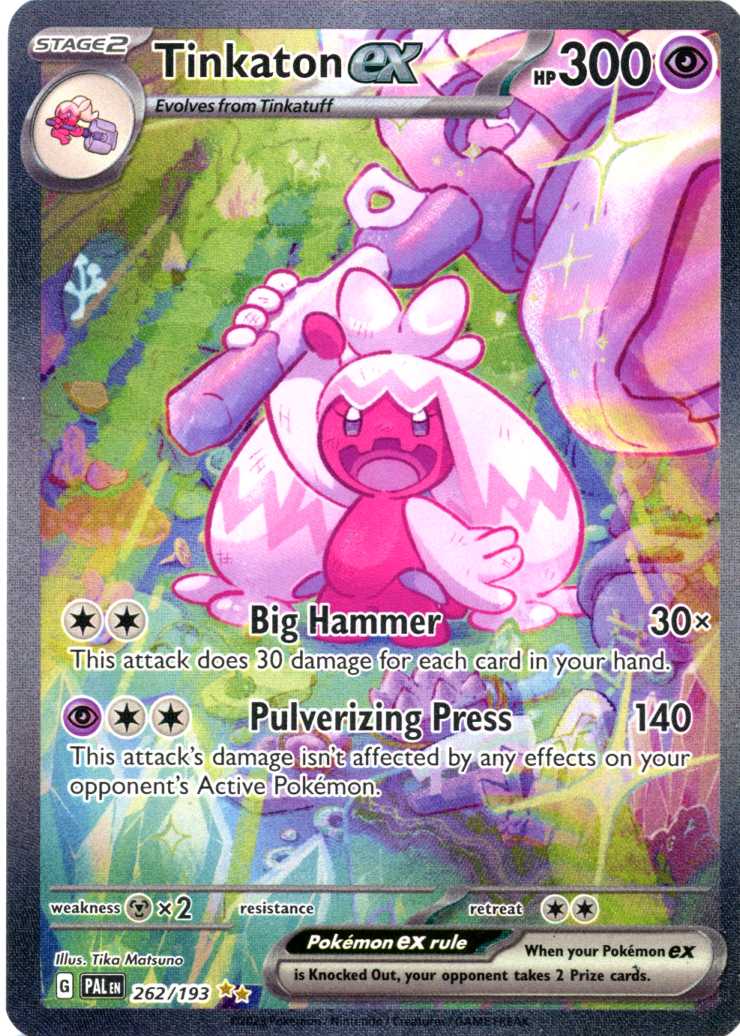 Tinkaton ex 262/193 - Pokemon enkeltkort fra SV02 Paldea Evolved