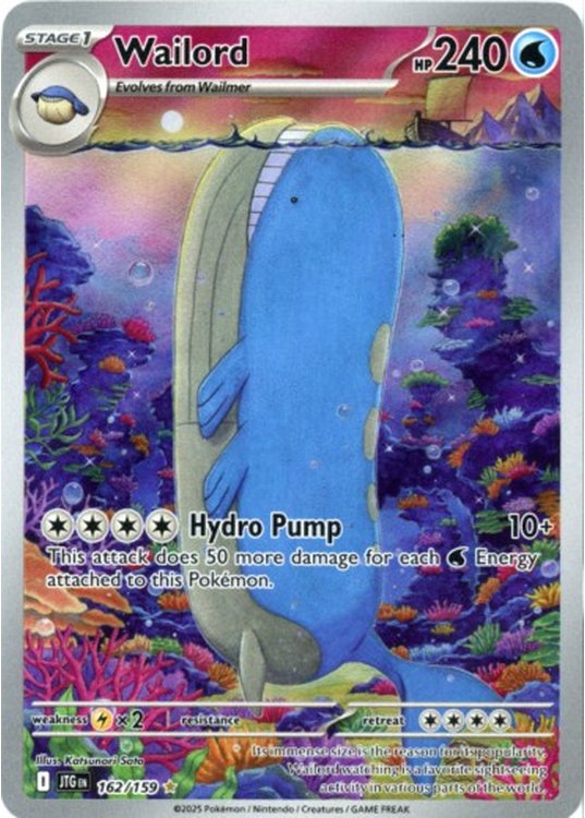 Wailord 162/159 - Pokemon enkeltkort fra SV09 Journey Together